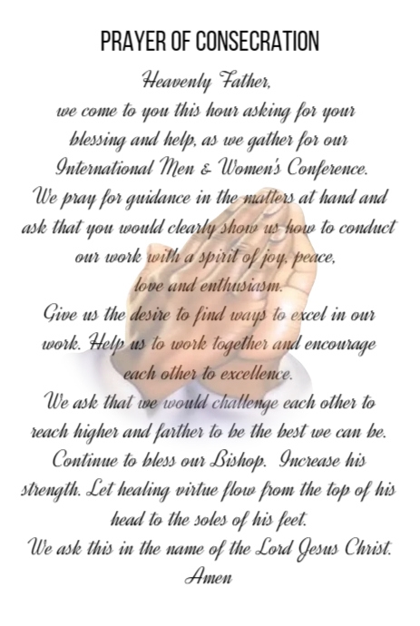 PRAYER OF CONSECRATION | PosterMyWall