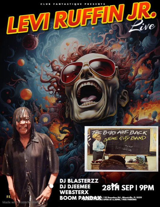 Psychedelic Party Flyer social Media Ad | PosterMyWall