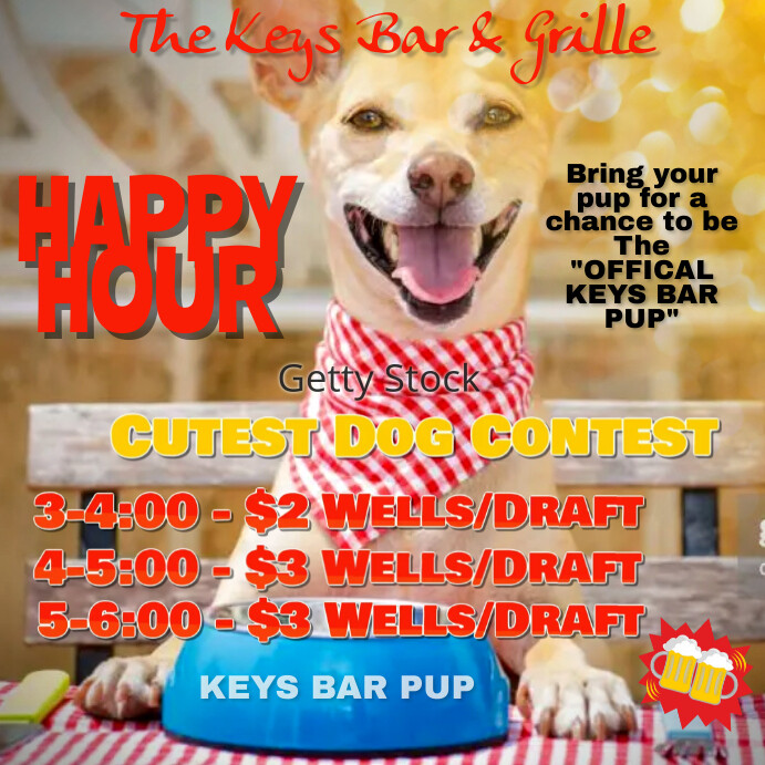 bark and brew yappy hour dog event flyer | PosterMyWall