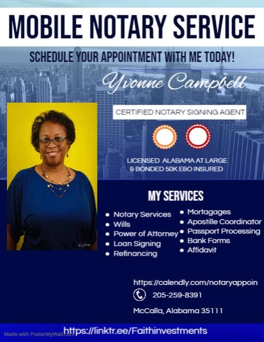 Mobile Notary Service Flyer | PosterMyWall