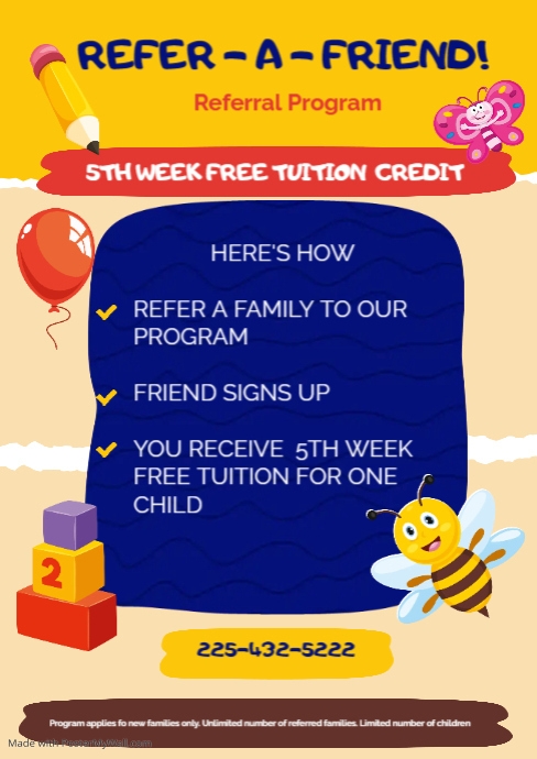 Learn & Play Preschool Flyer Ad | PosterMyWall