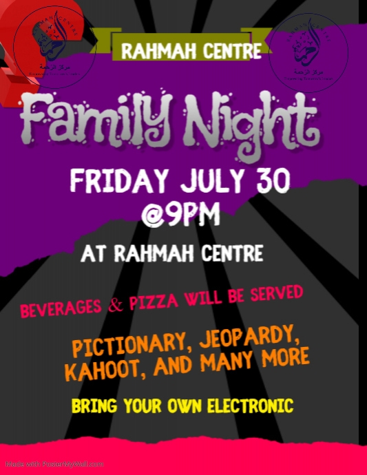 Copy of Family Night Flyer July 30 | PosterMyWall