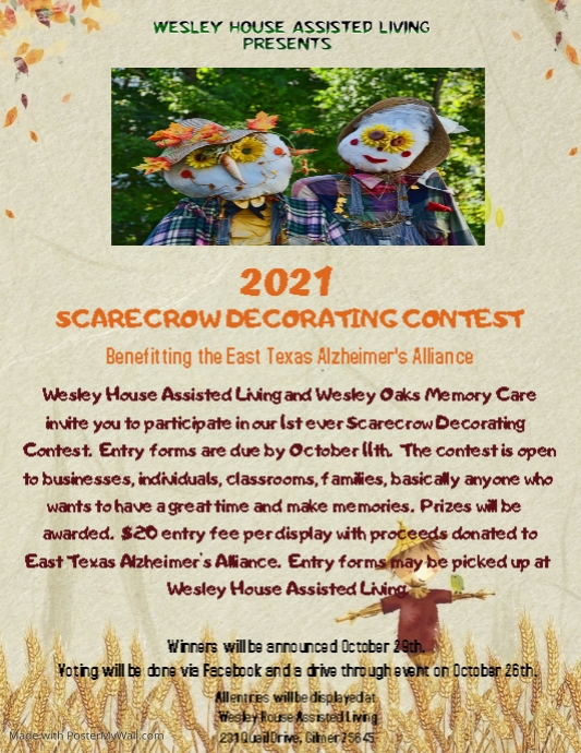 Copy of Build A Scarecrow Day Flyer Template | PosterMyWall