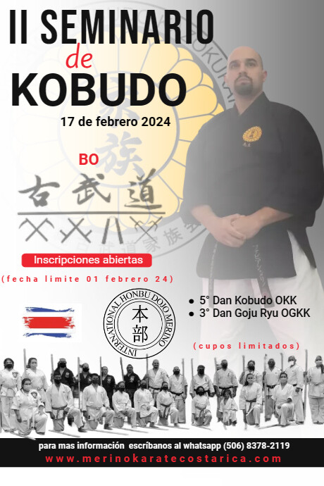 Copy of II Seminario Sensei Merino Kobudo CR 2024 | PosterMyWall