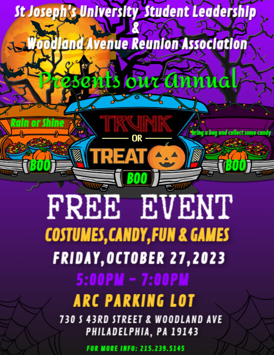 Halloween trunk or treat flyers templates | PosterMyWall