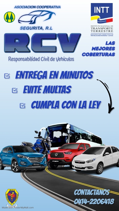 POLIZA RCV SEGURITA | PosterMyWall