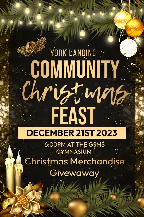 Christmas Dinner Night | PosterMyWall