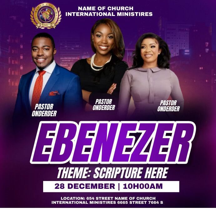 Ebenezer Template | PosterMyWall