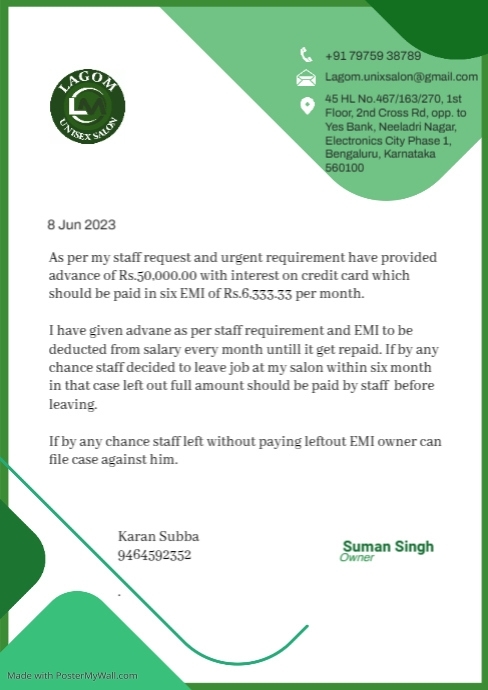 Letterhead Template | PosterMyWall