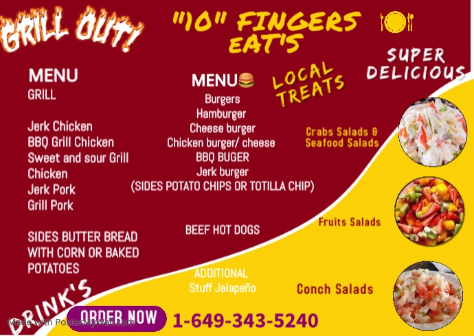 Copy of 10 Fingers FLYERS | PosterMyWall