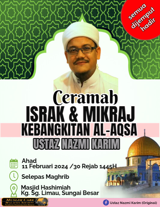 Kuliah Maghrib Mosque Template (2) | PosterMyWall