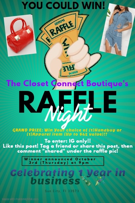 Anniversary Raffle | PosterMyWall