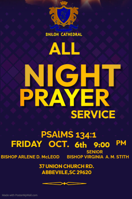 Prayer Night | PosterMyWall