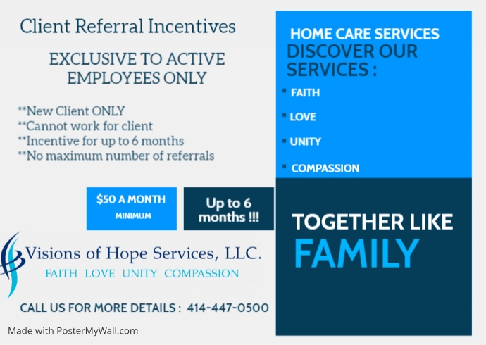Copy of home care services advertisement | PosterMyWall