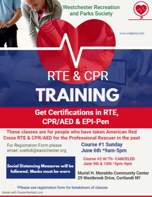 Copy of CPR & First Aid Training Center Flyer | PosterMyWall