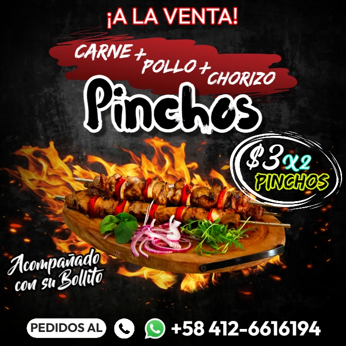 Fresh Skewers Menu Template | PosterMyWall