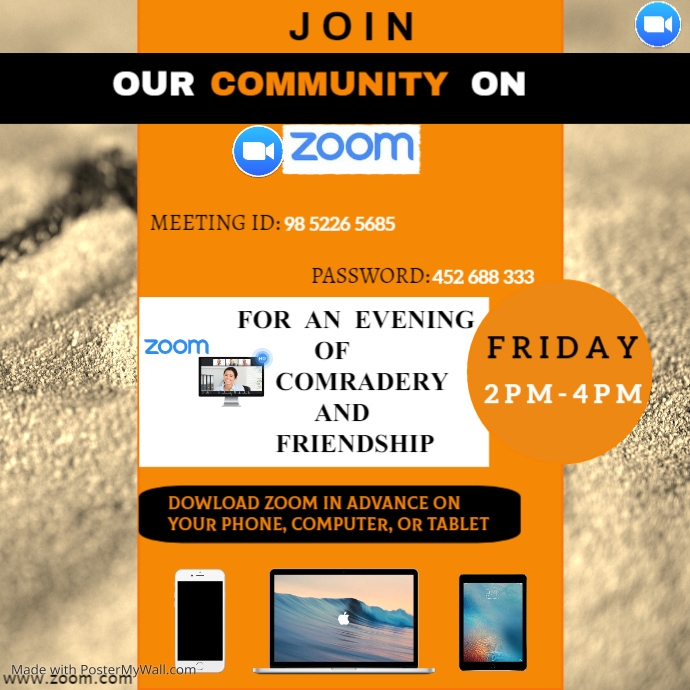 Copy of Copy of ZOOM MEETINGS POSTER | PosterMyWall