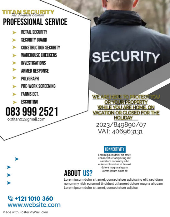 Copy of security service flyer | PosterMyWall