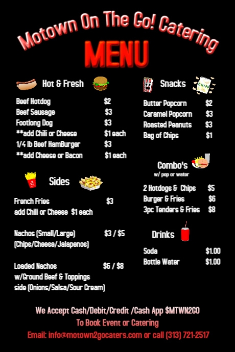 Copy of Concession Stand Menu | PosterMyWall