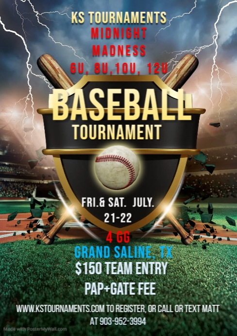 Baseball Championship Flyer / Poster | PosterMyWall
