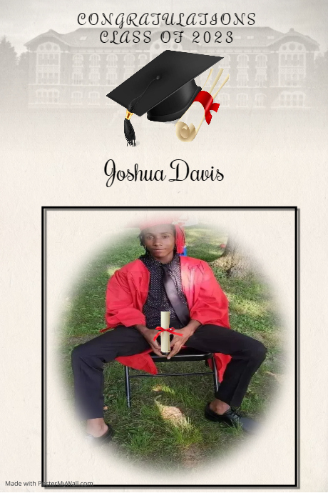 Grad cap virtual graduate party banner | PosterMyWall