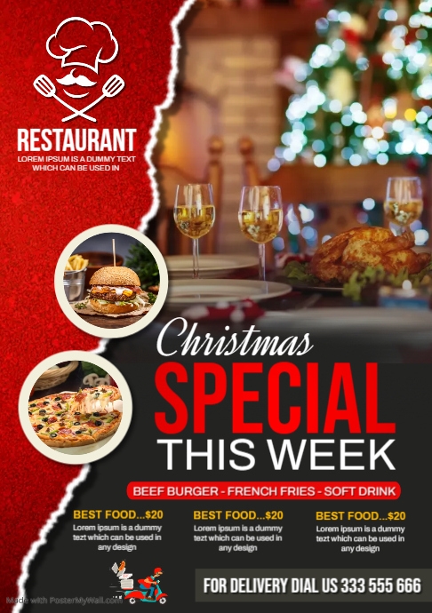 Copy of Christmas dinner | PosterMyWall