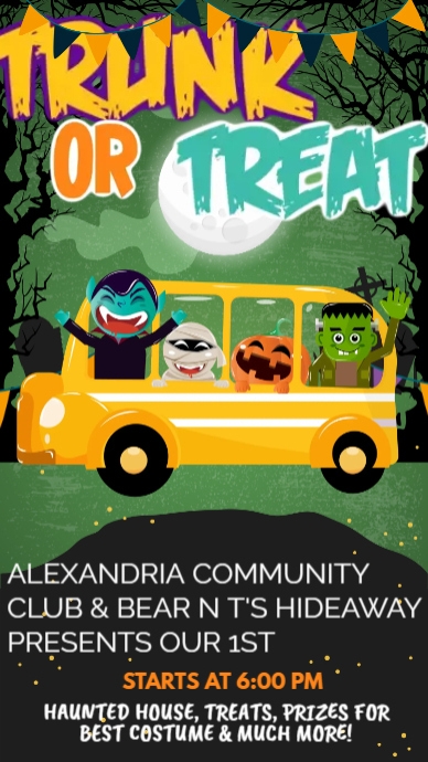 halloween, drive-thru trick or treat | PosterMyWall
