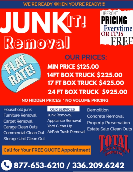Copy of Junk Removal Demolition FLyer Template | PosterMyWall