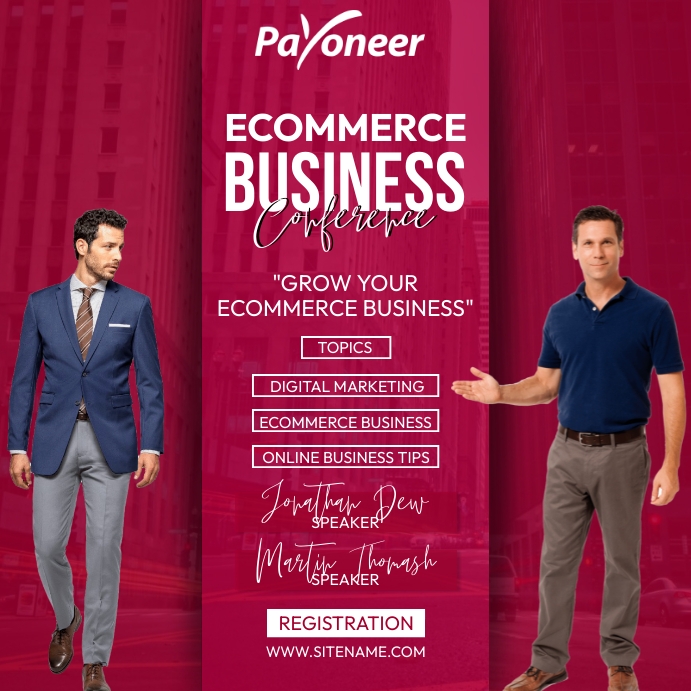Ecommerce Business Conference Template | PosterMyWall