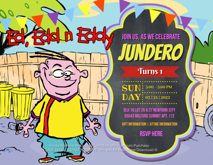 Ed edd n eddy Template | PosterMyWall