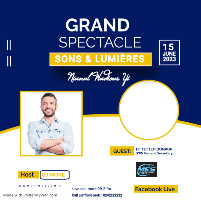 TV Interview Event Poster Template | PosterMyWall