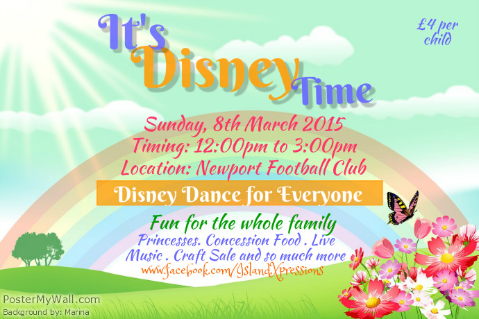 Its Disney Time | PosterMyWall