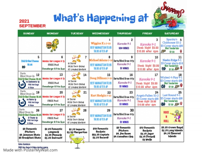 Copy of June 2021 Monthly Events Calendar Template | PosterMyWall