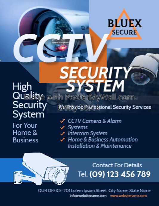 Copy of CCTV & Security Services Flyer | PosterMyWall