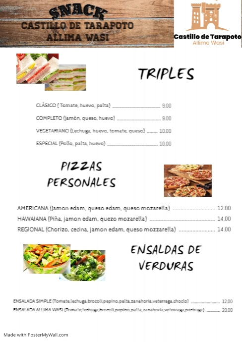 Copia de Snack Bar Cafe Menu Template | PosterMyWall