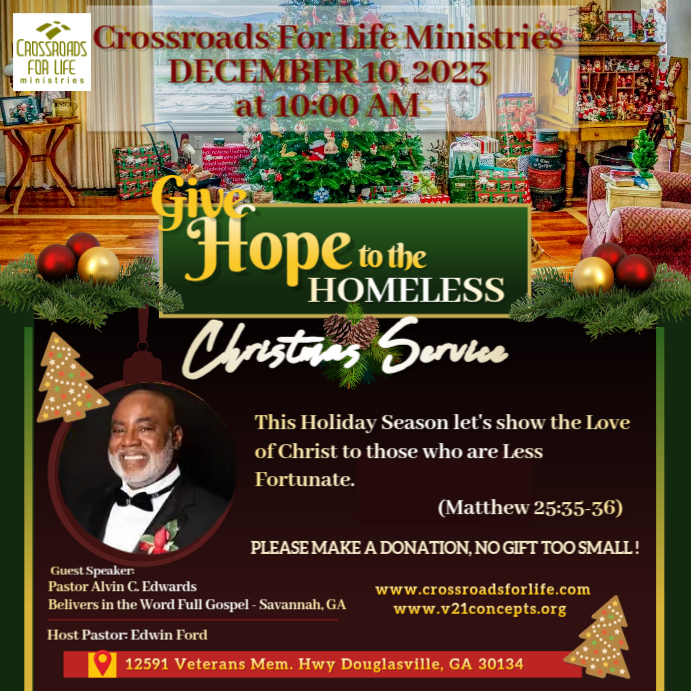 Hope For Homeless Christmas 2023 - Final | PosterMyWall