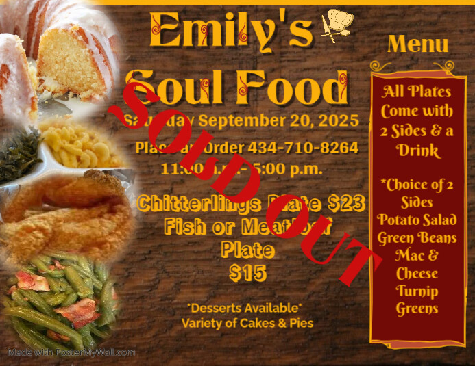 Soul Food Dinner Flyer | PosterMyWall