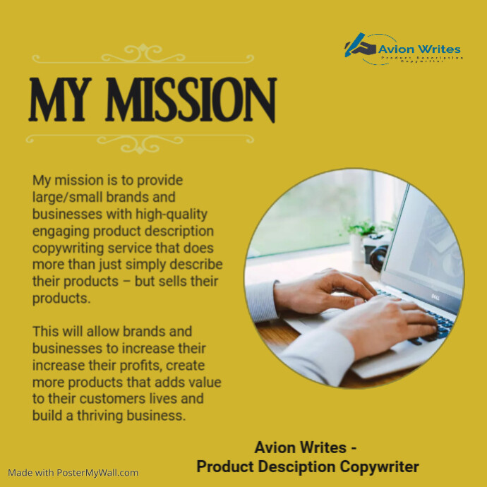 Our mission template | PosterMyWall