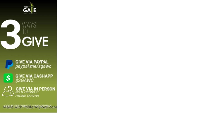 church giving flyer | PosterMyWall