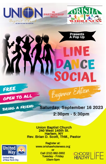 Line Dance Social 11x17 Sept | PosterMyWall