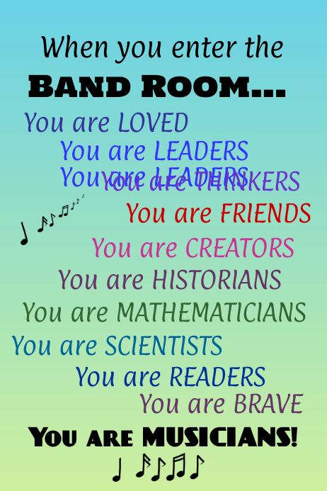 Band Room, You are Template | PosterMyWall