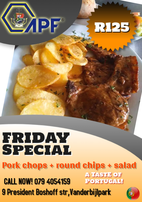 Copy of PORK CHOPS | PosterMyWall