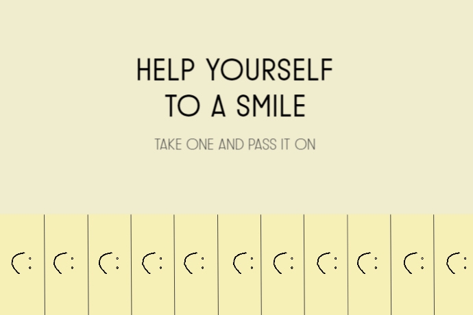 Copy of Inspirational smile printable tear off tabs | PosterMyWall