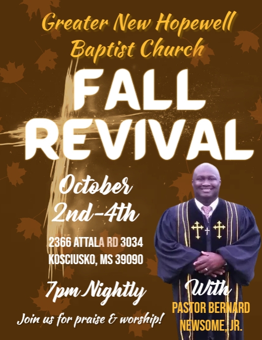 church fall revival | PosterMyWall