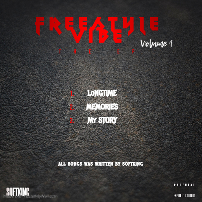 Copy of Red Mixtape Tracklist CD Cover | PosterMyWall