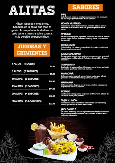 MENU ALITAS | PosterMyWall