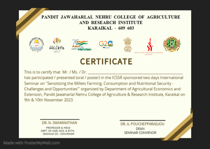 Copy of Intl Smnr participation (1) | PosterMyWall