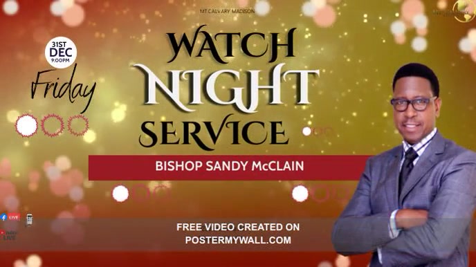 Watch Night Service 1 | PosterMyWall