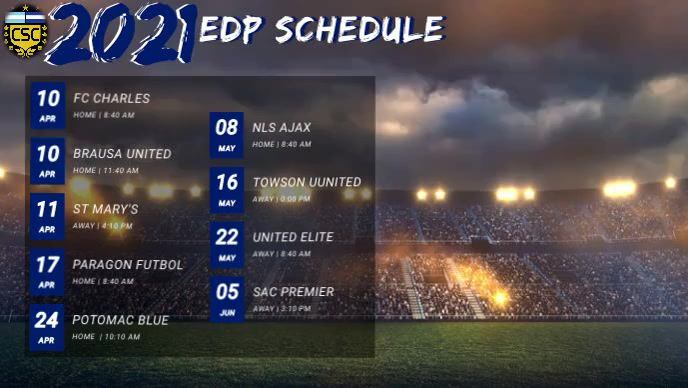 Copy of Copy of Rugby Schedule Digital Display Video | PosterMyWall