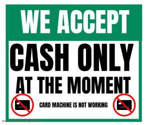 we accept cash | PosterMyWall